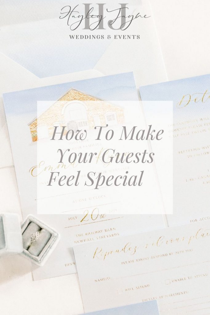 How to make your guests feel special on your wedding day